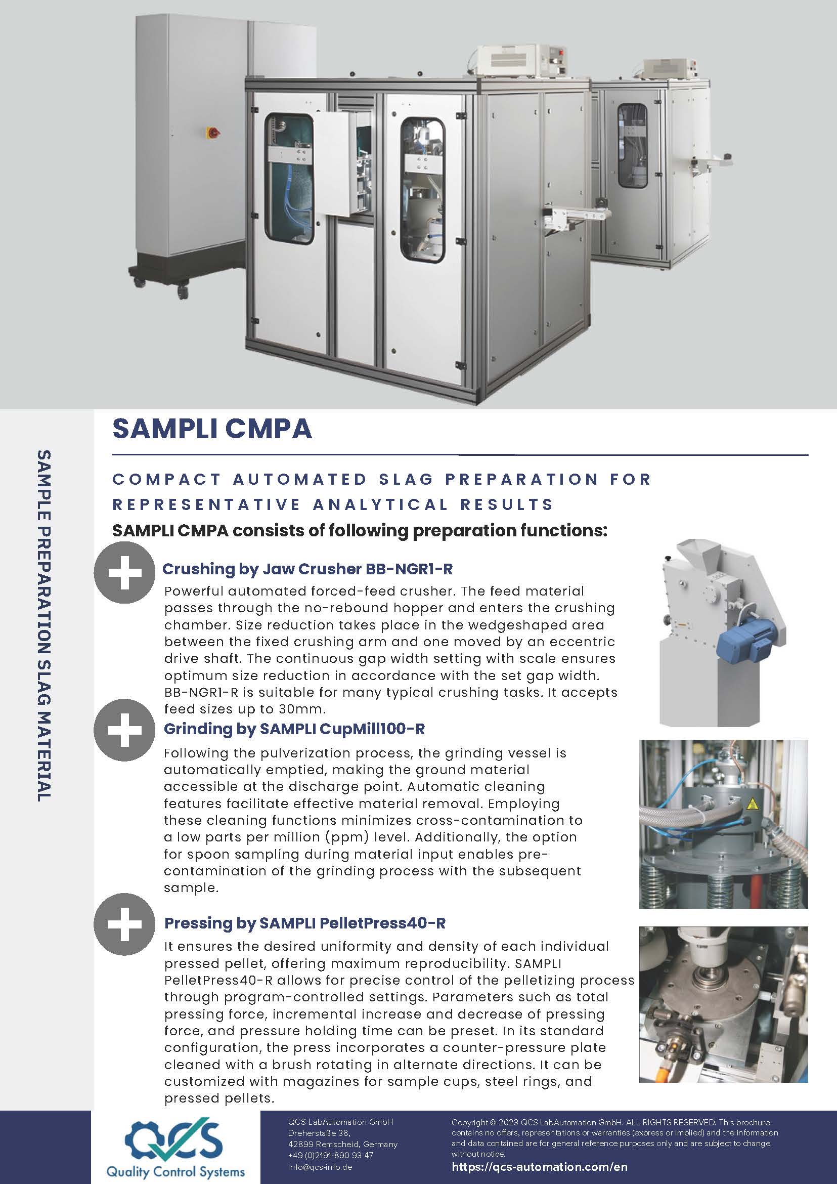 Product Data Sheets For OES, XRF and XRD