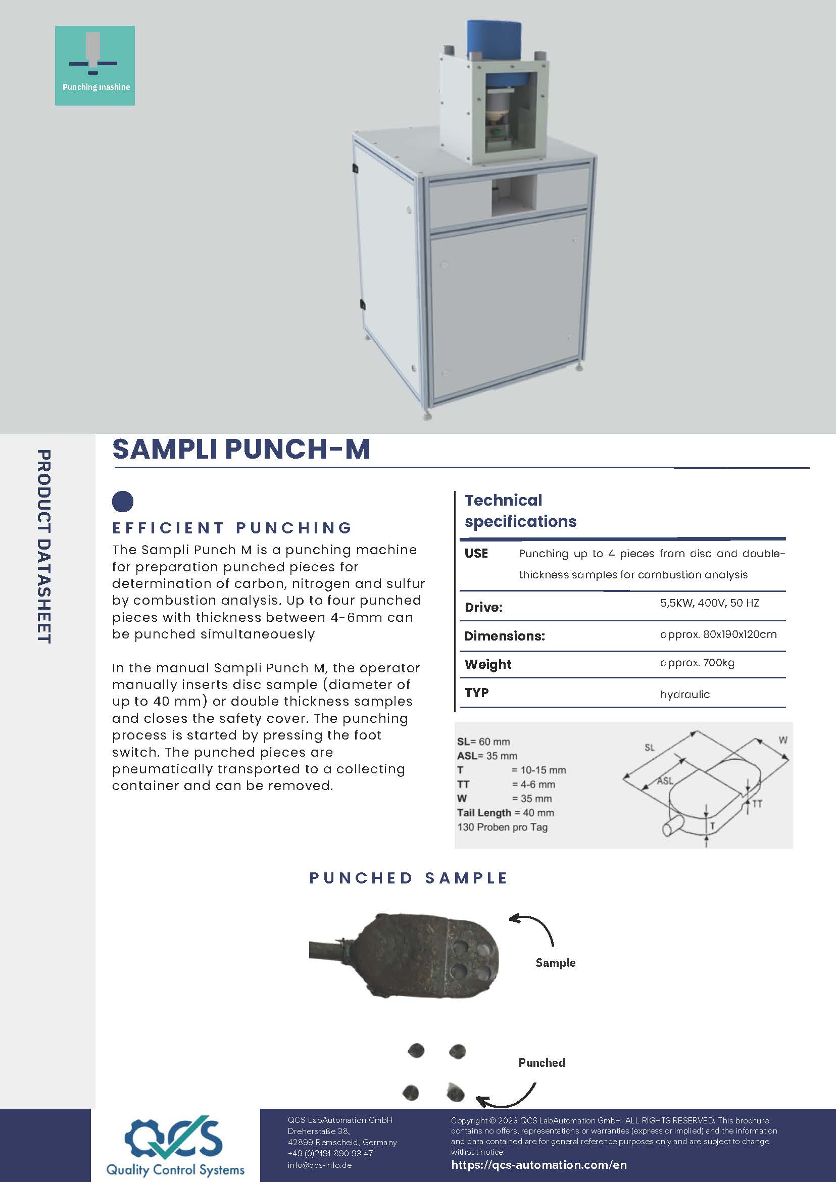 Product Data Sheets For OES, XRF and XRD