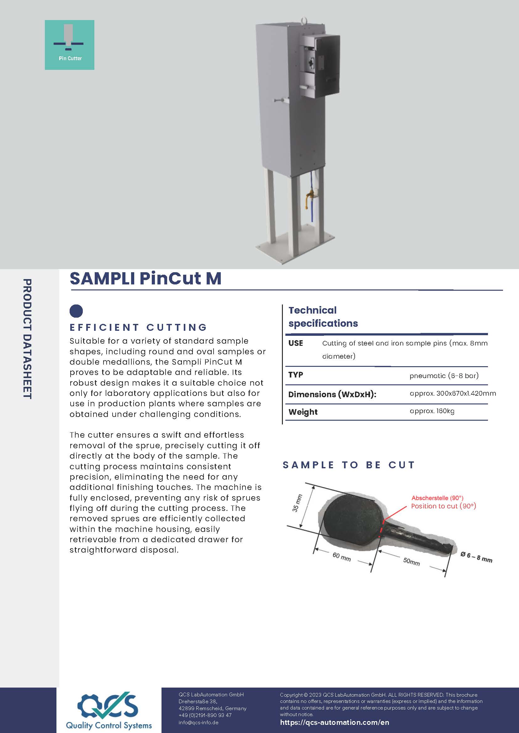 Product Data Sheets For OES, XRF and XRD